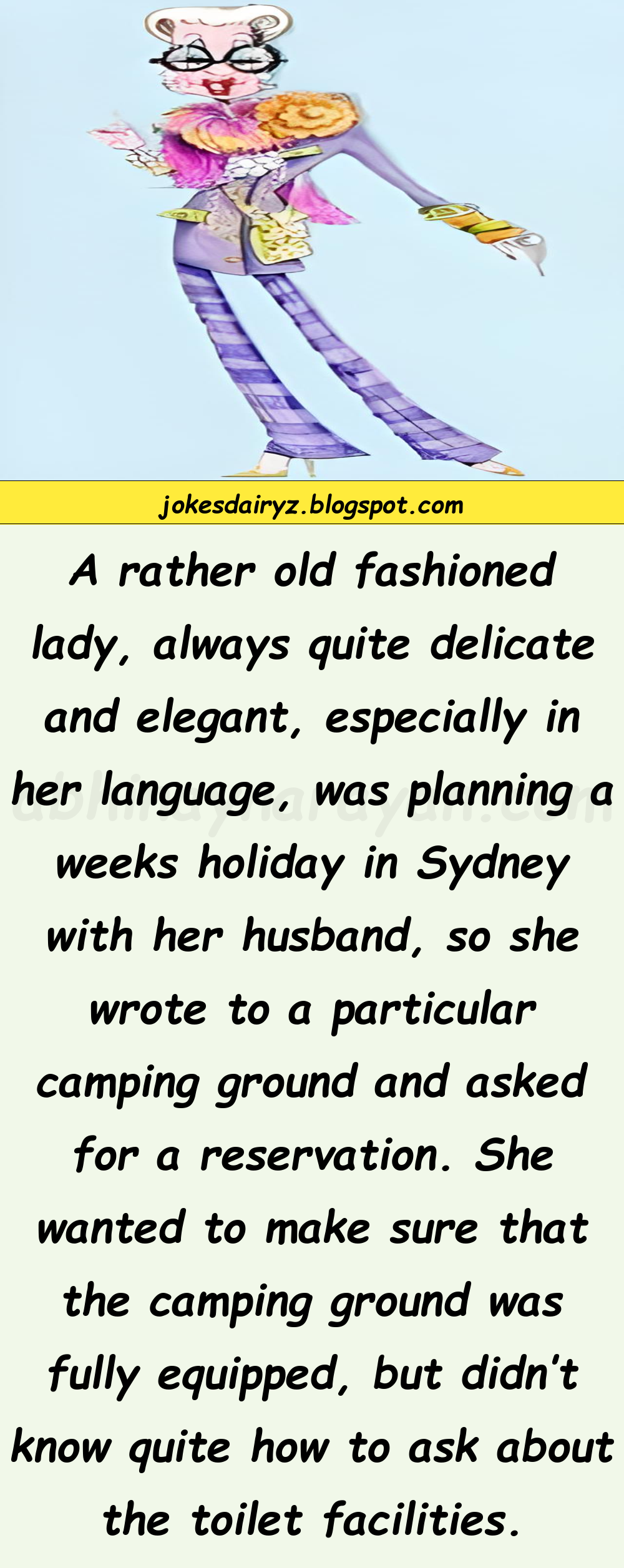 A rather old fashioned lady